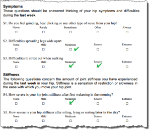 Hip Disability And Osteoarthritis Outcome Score (HOOS) – Educational ...